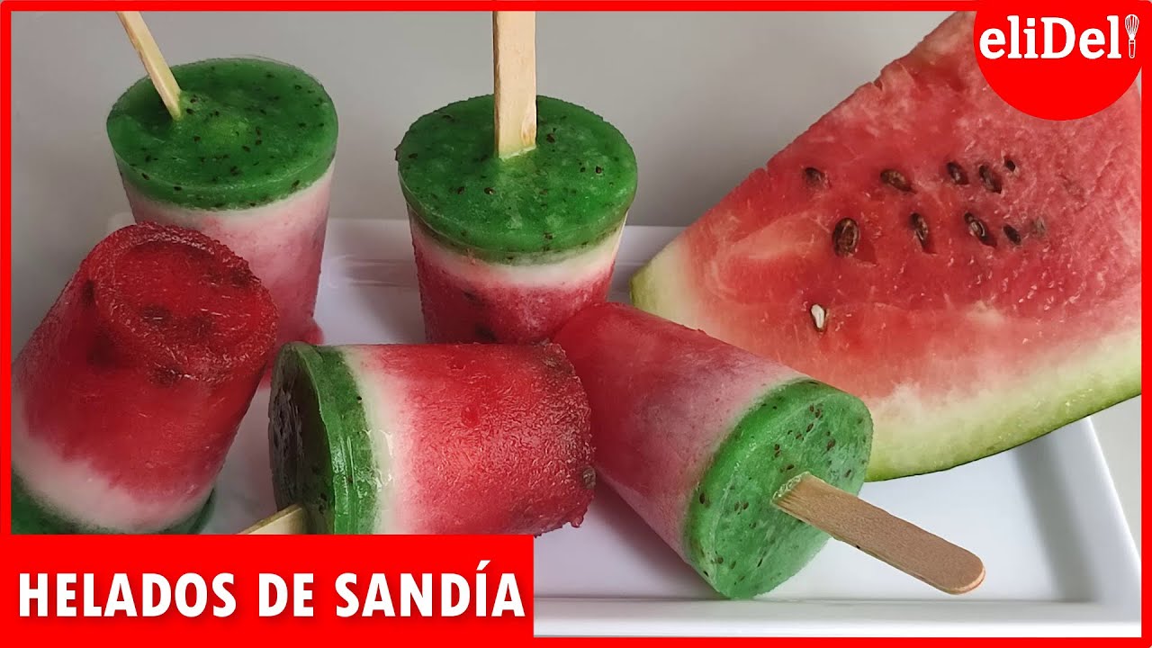 CÓMO HACER HELADOS DE SANDIA🍉 - YouTube