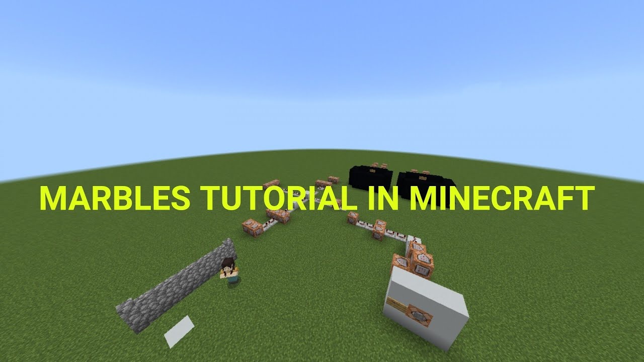 MARBLES TUTORIAL in Minecraft PE(no mods or addons) Command Block ...