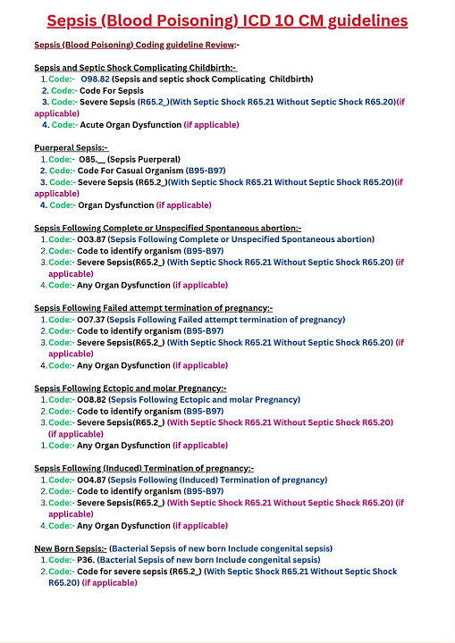 Sepsis ICD 10 CM guidelines Part 4mp4 - YouTube