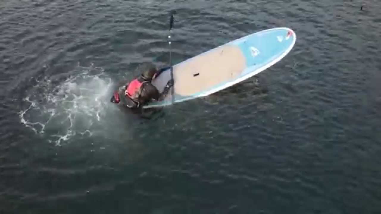 How to get on your Paddle Board from the Tail. Also called the Cowboy ...