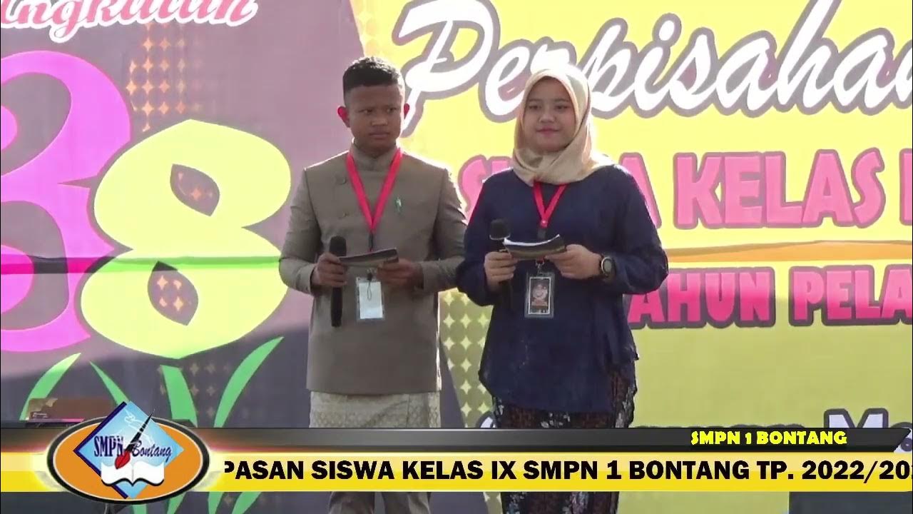 Full Perpisahan dan Pelepasan Siswa Kelas IX SMPN 1 Bontang TP. 2022/2023 - YouTube