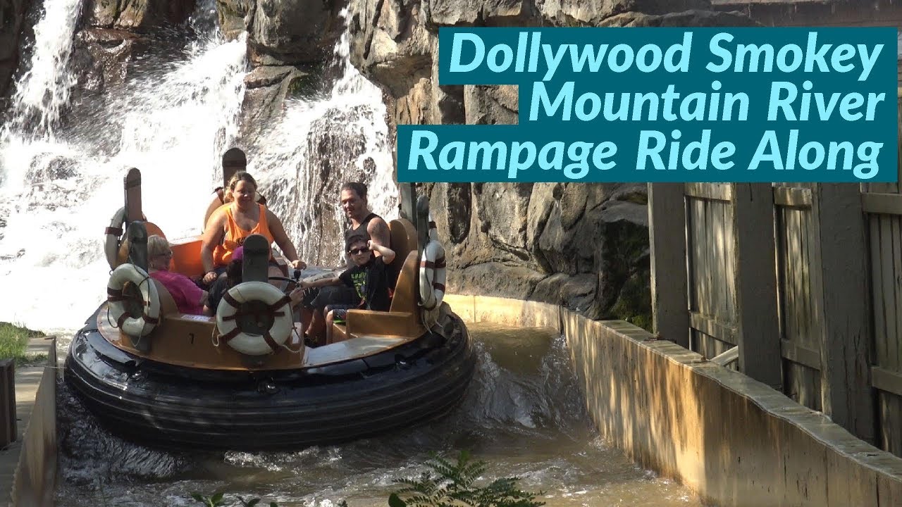 Dollywood Smokey Mountain River Rampage Ride Along - YouTube