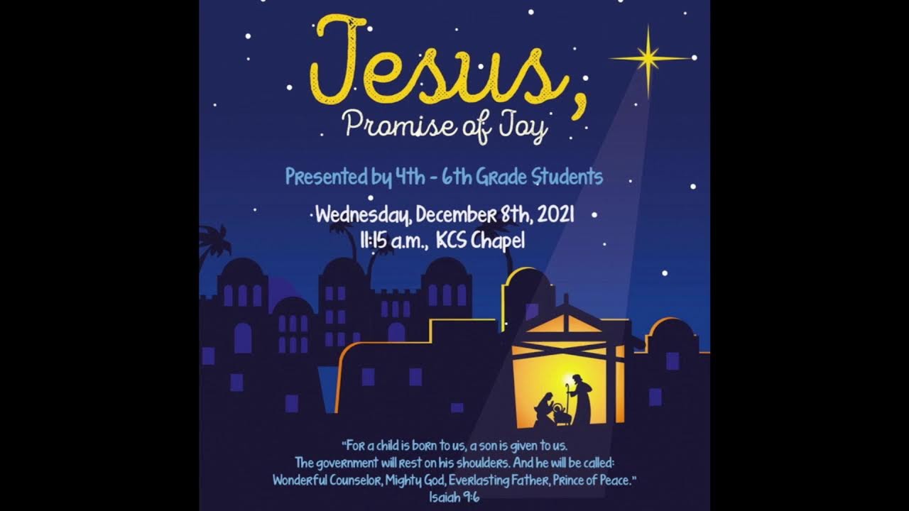 Jesus, Promise of Joy! - YouTube