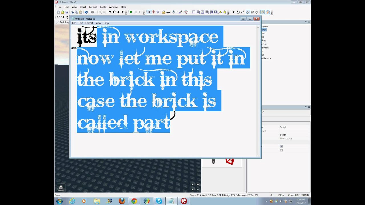Roblox Tutorials: How To Make A Killing/Lava Brick - YouTube
