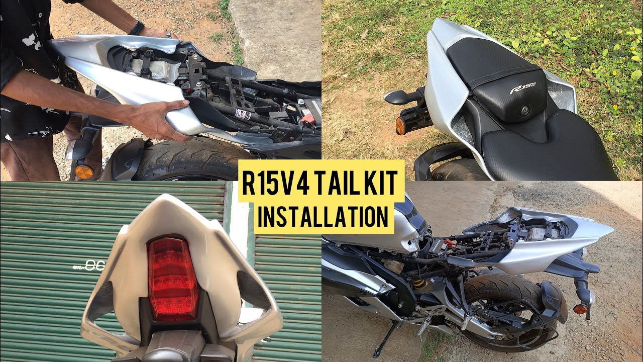 R15V4 TAIL KIT INSTALLATION 🔥TAIL PANEL LOOK🚀Rate and fitting detailed ...