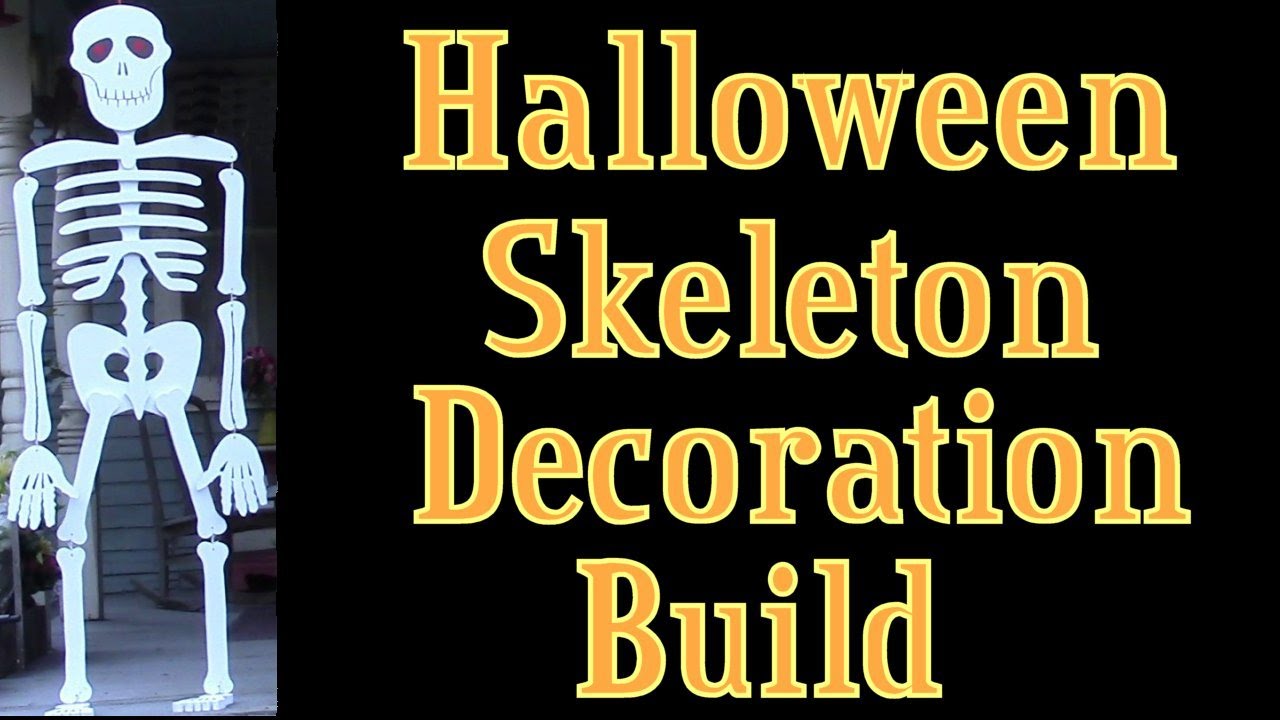 Halloween Skeleton Lifesize Wooden Skeleton Build - YouTube