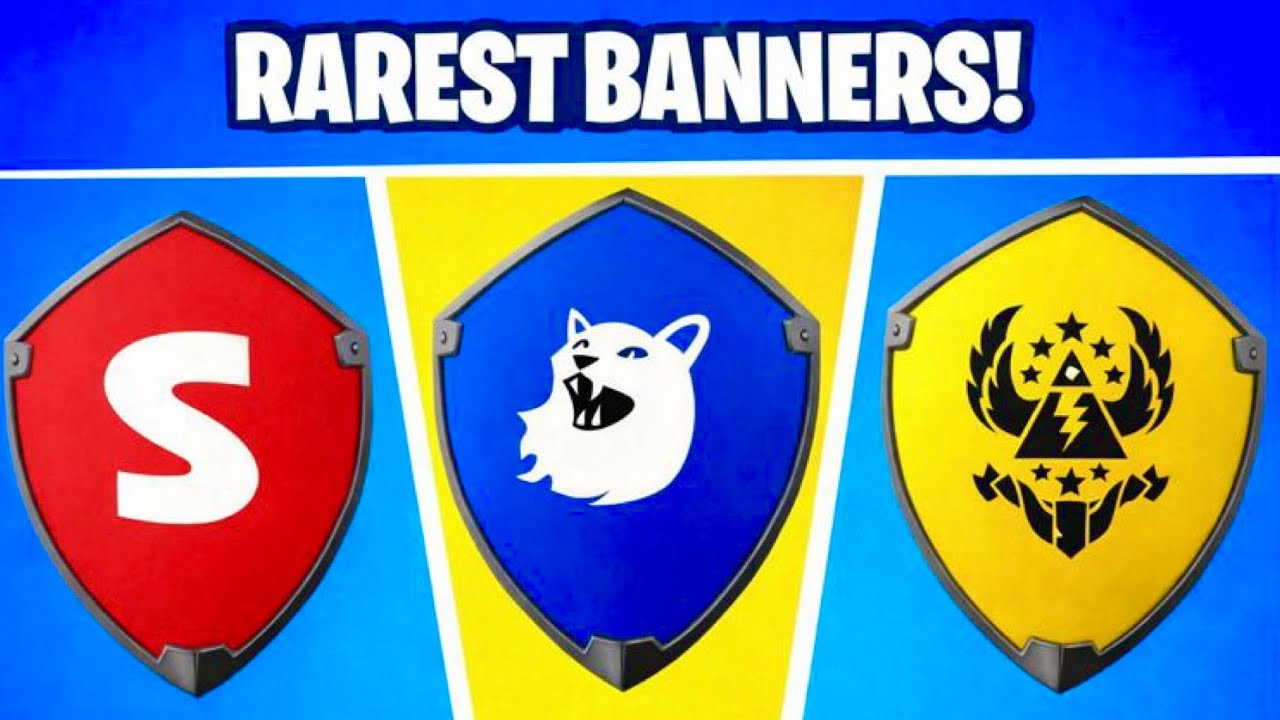 Top 50 RAREST Banners in Fortnite - YouTube