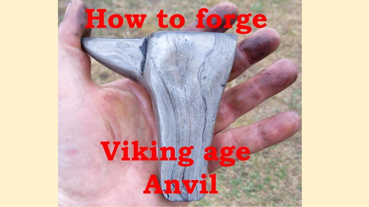 Forging Viking Age anvil, wrought iron - YouTube