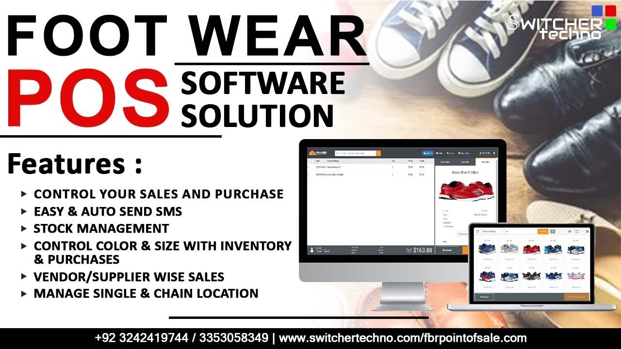 Footwear Shoes Shop POS Retail Software Inventory and Accounting ...