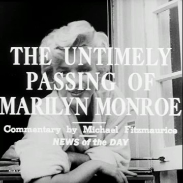 The untimely passing of Marilyn Monroe - Newsreel August 5th 1962 - YouTube