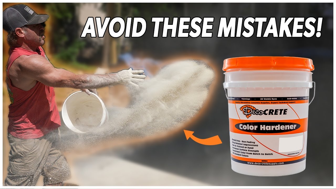 8 Things Every Contractor Should Know About Color Hardener! - YouTube