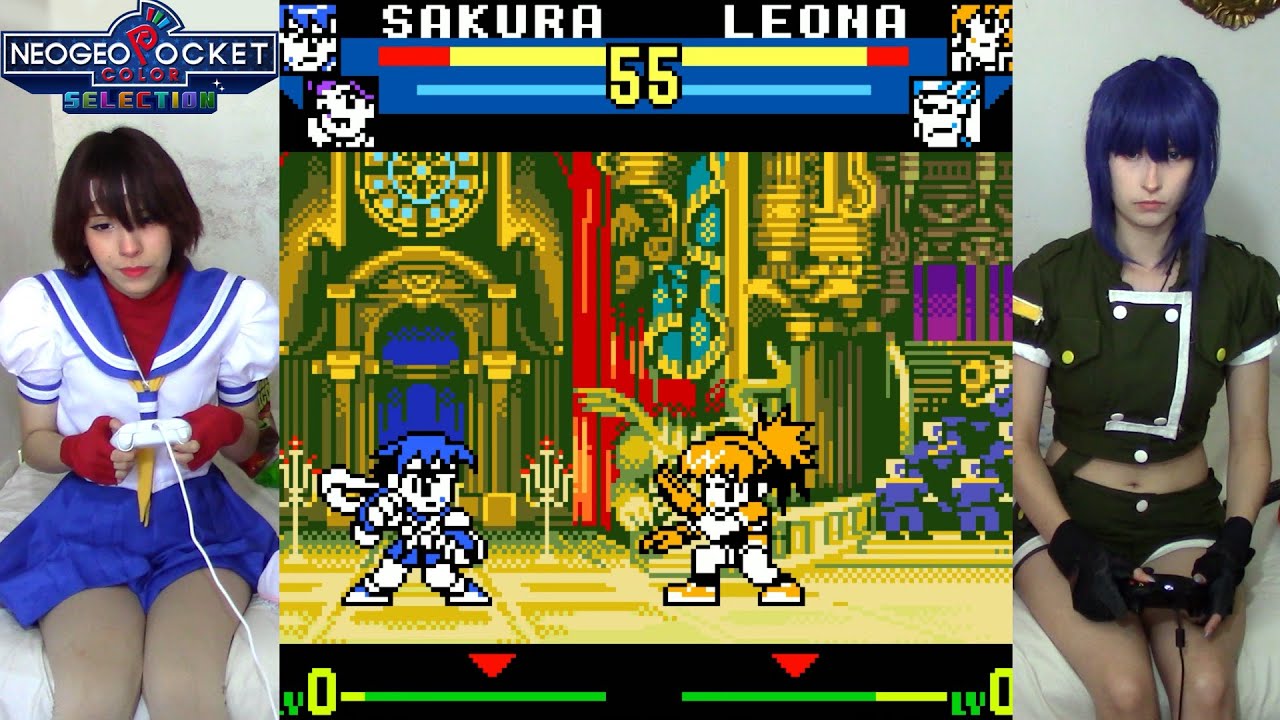 Cosplay Retas - Sakura y Yuri vs Leona y Guile | SNK vs Capcom (Neo Geo ...