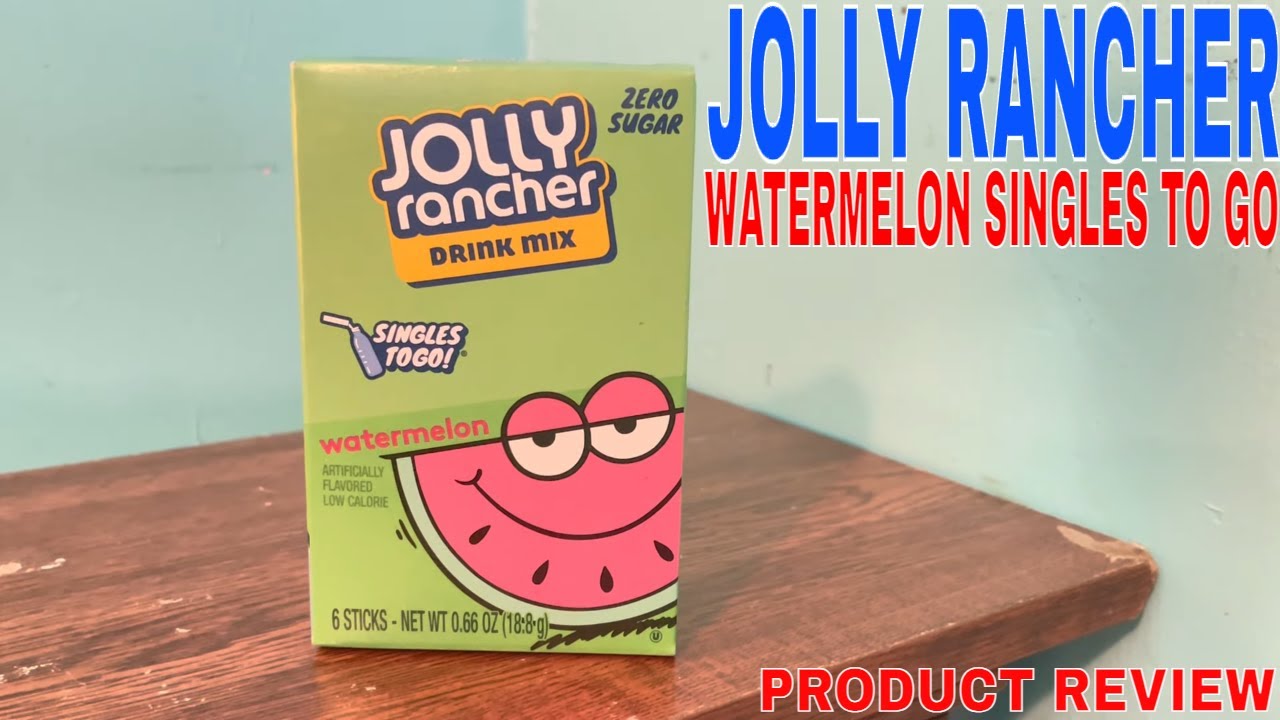 Jolly Rancher WATERMELON Singles to Go (4 Boxes of 6 Packets Each Box)🔴 ...