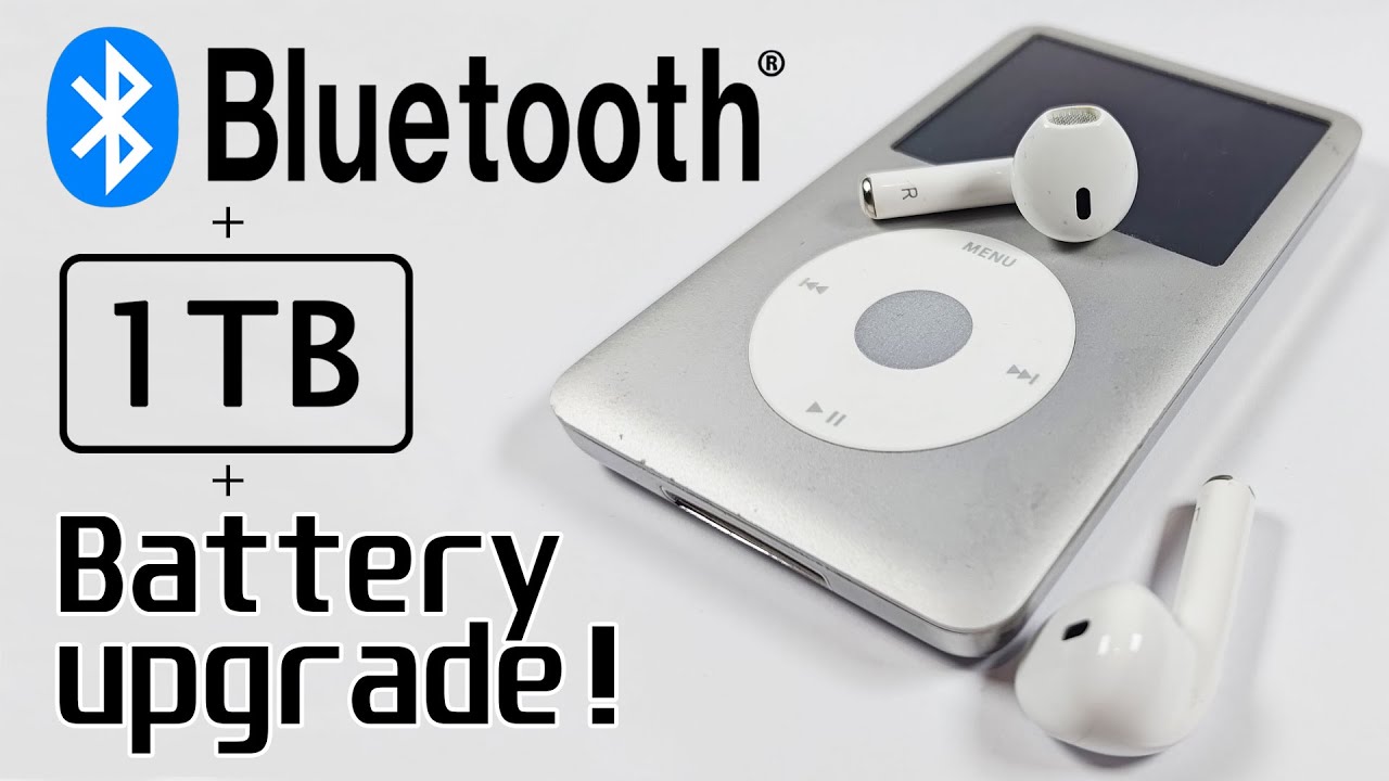 Bluetooth 1TB iPod classic 7th gen mod tutorial in depth - YouTube