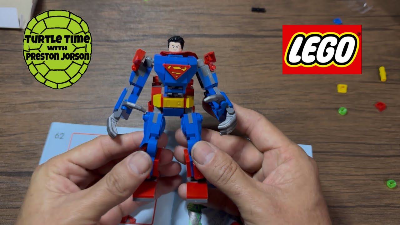 Preston Builds: Lego Superman Mech - YouTube