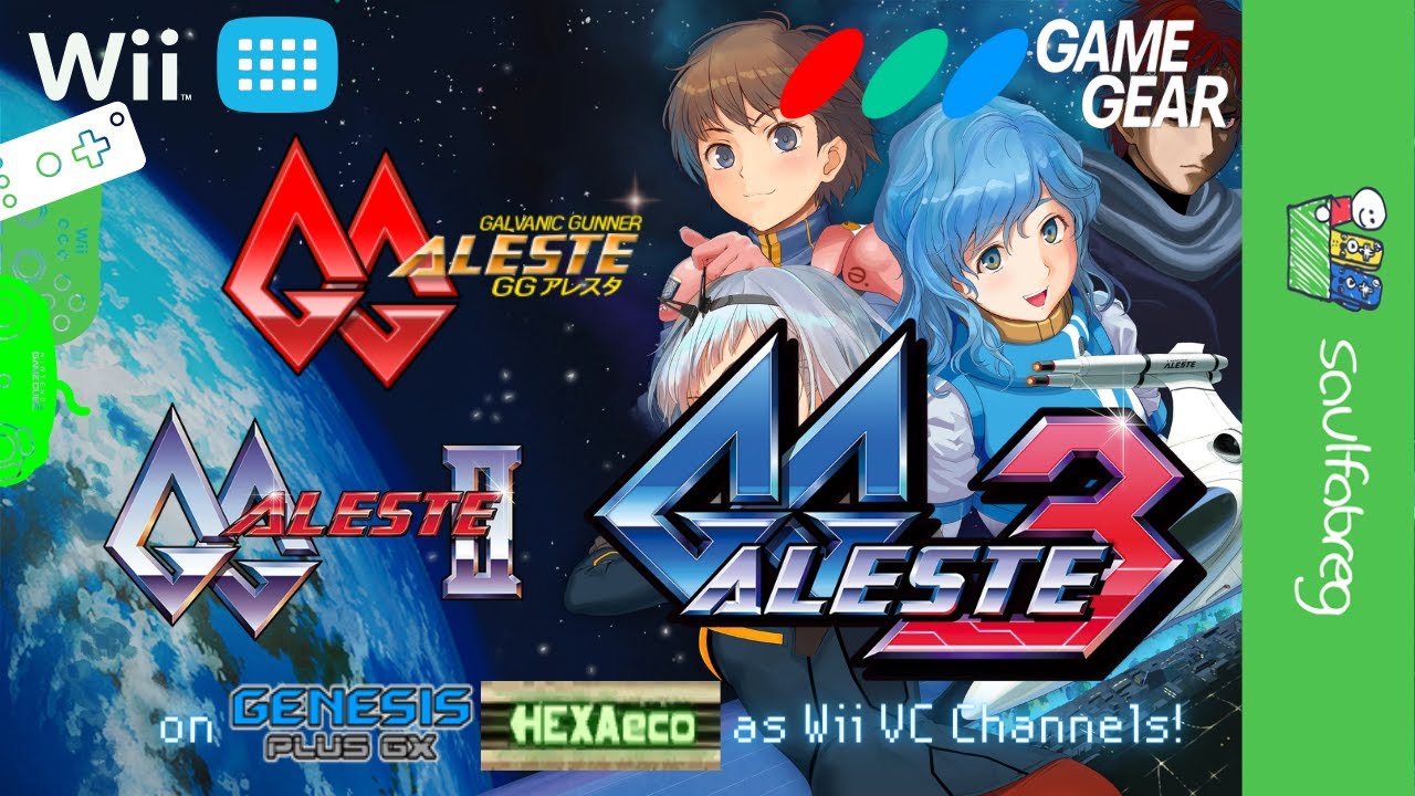 GG ALESTE Trilogy (Game Gear) on RA-HEXAECO Genesis Plus GX as Wii VC ...