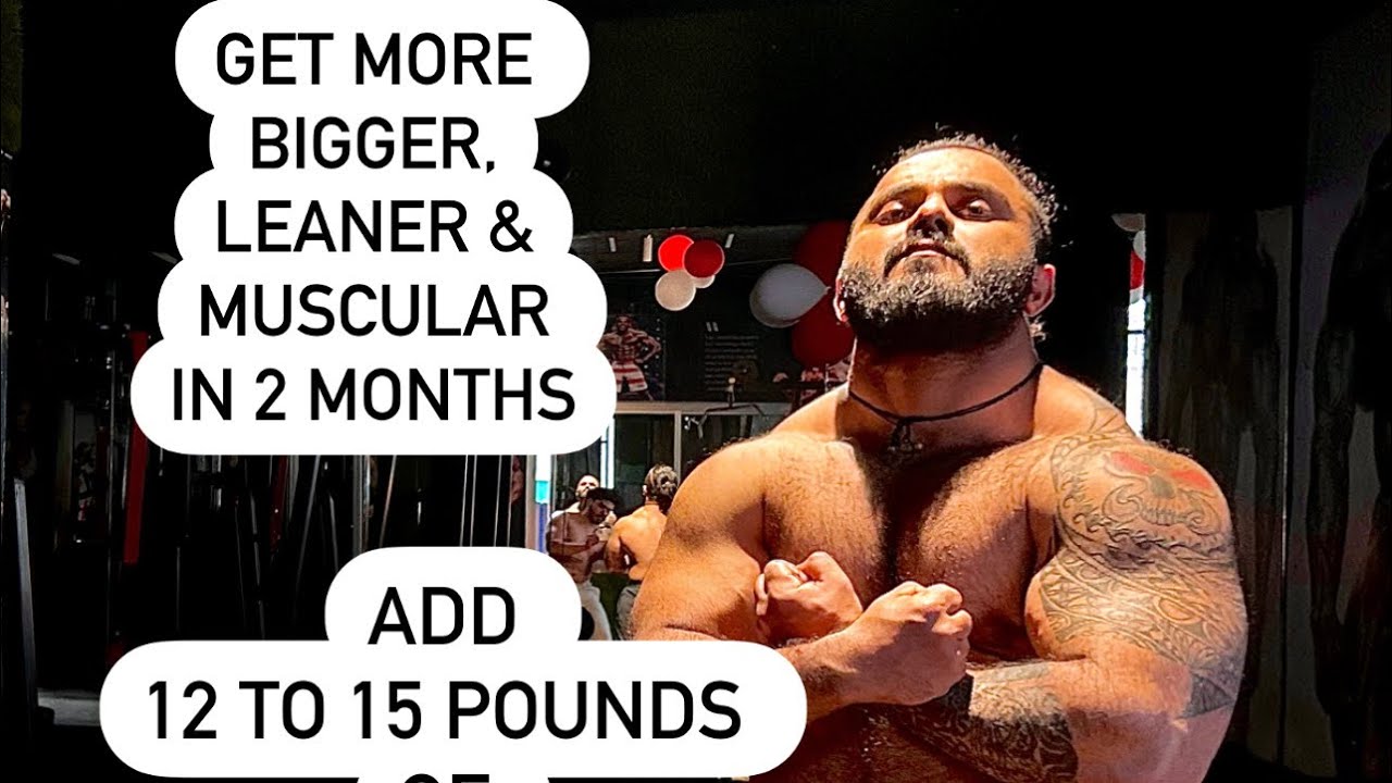 My first YouTube video day 1 - get bigger, more muscular and leaner in ...