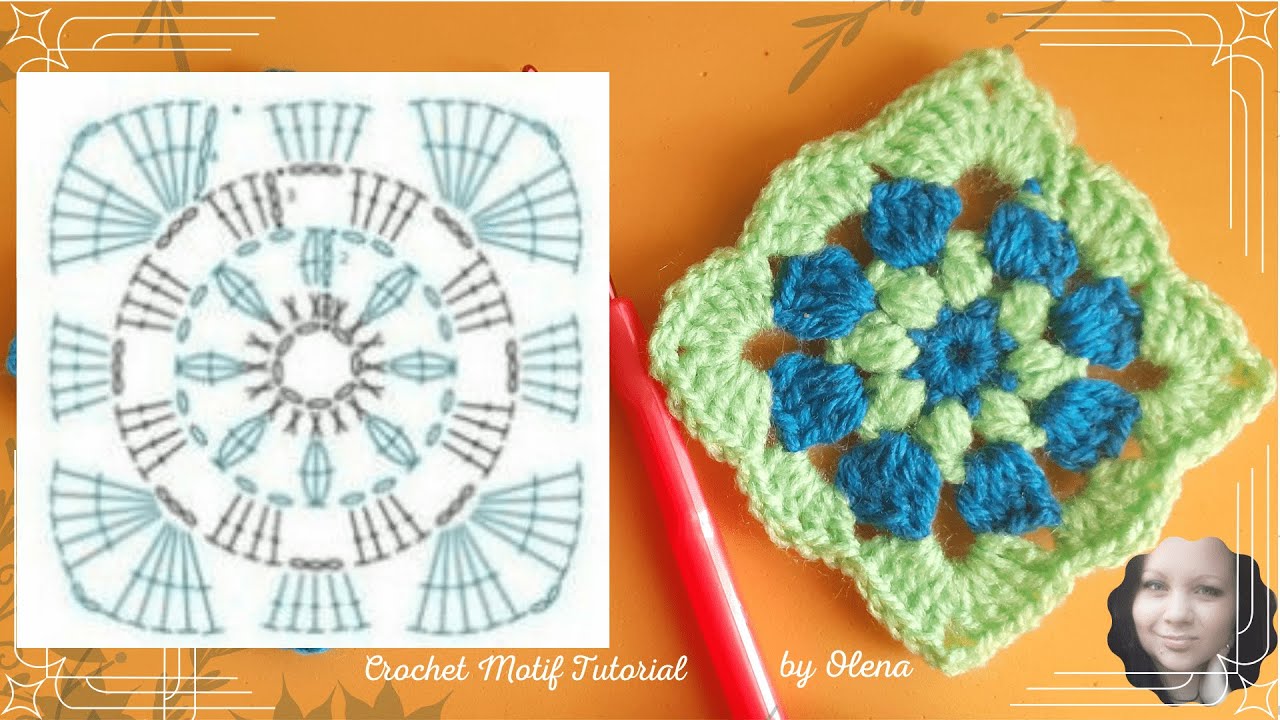 CROCHET PATTERN - 2: Two color Granny square. Fast and easy! - YouTube