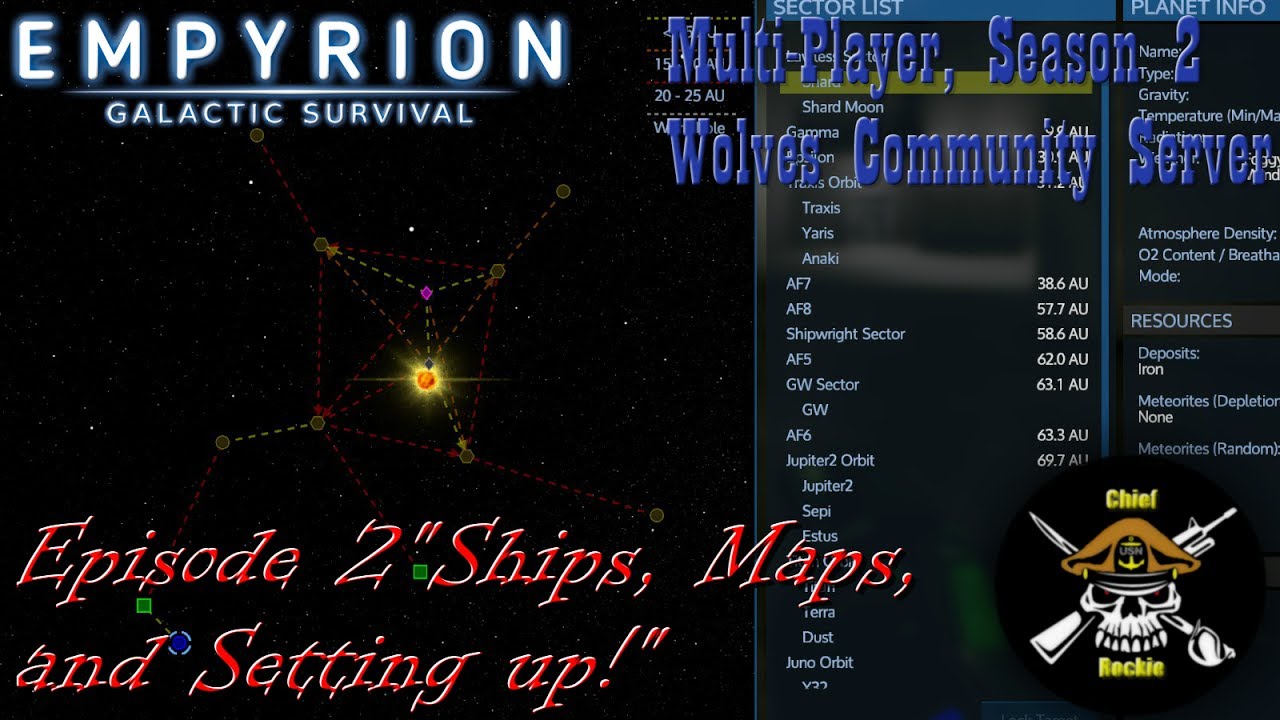 Empyrion Galactic Survival, MP S2 E2 "Ships, Maps, and Setting up ...