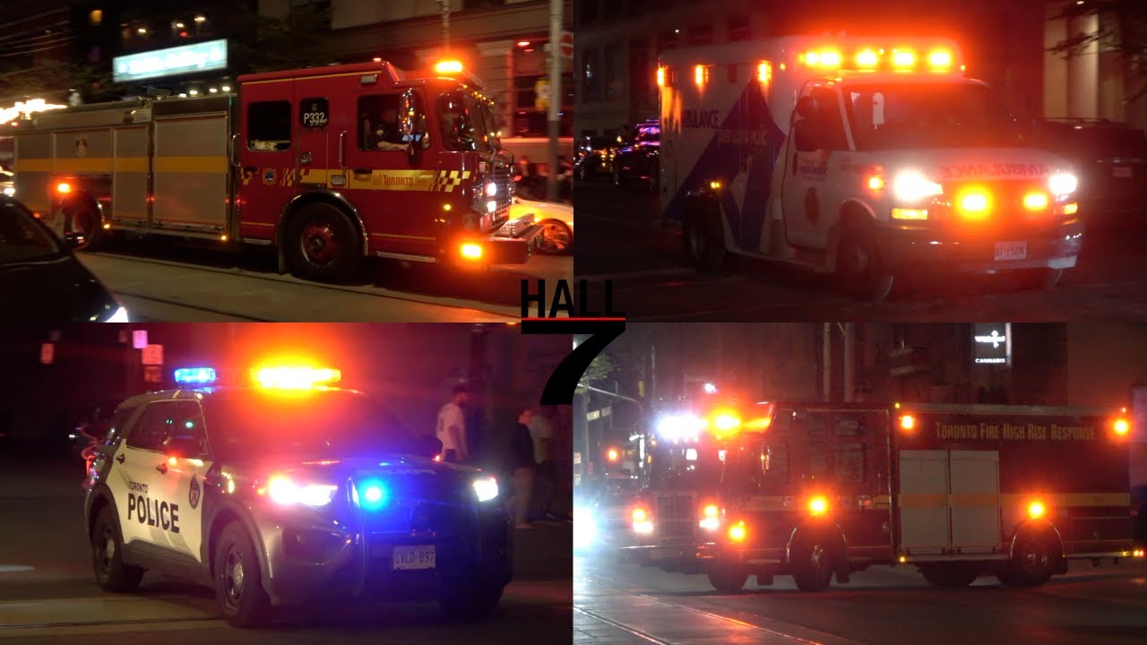 Emergency Vehicles Responding - Busy Friday night for Toronto Emergency ...