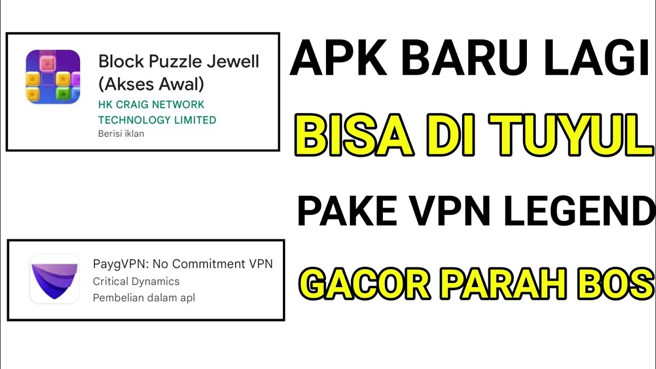 Baru Rilis Di PlayStore, Bisa Di Tuyul Pake Vpn Legends | Aplikasi ...