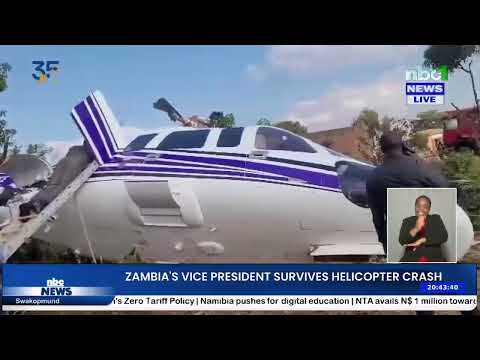 ZAMBIA VICE PRESIDENT SURVIVES HELICOPTER CRASH - nbc