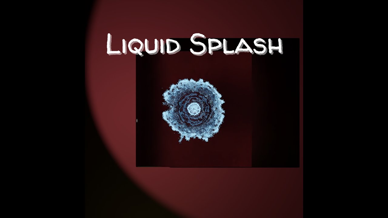 LIQUID SPLASH - FLIP FLUIDS ADDON - BLENDER 2.9 - YouTube