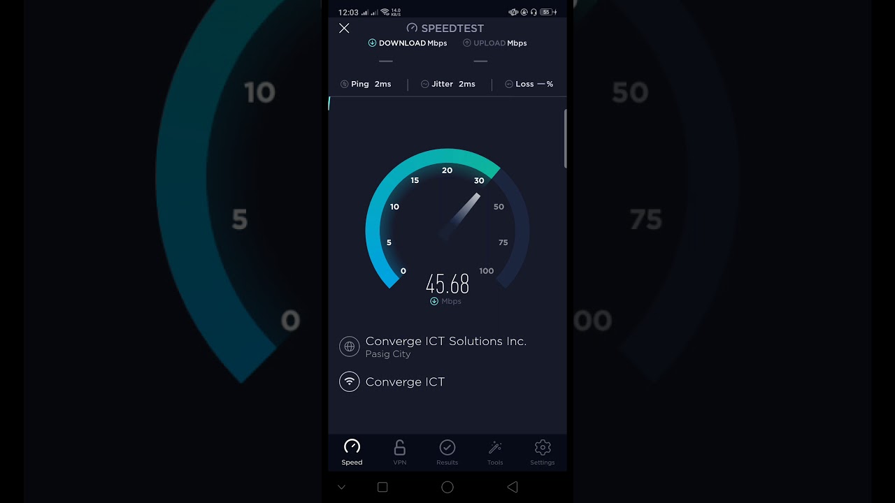 Converge speed test - YouTube