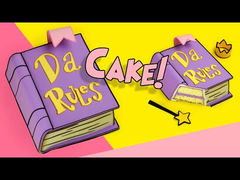 Fairly OddParents CAKE! | Da Rules Book Cake Tutorial - YouTube