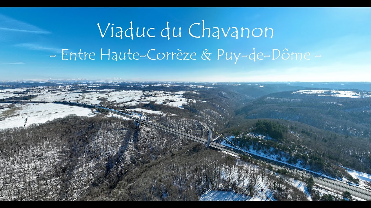 FCP [Drone 4K] - Viaduc du Chavanon sous la neige - YouTube