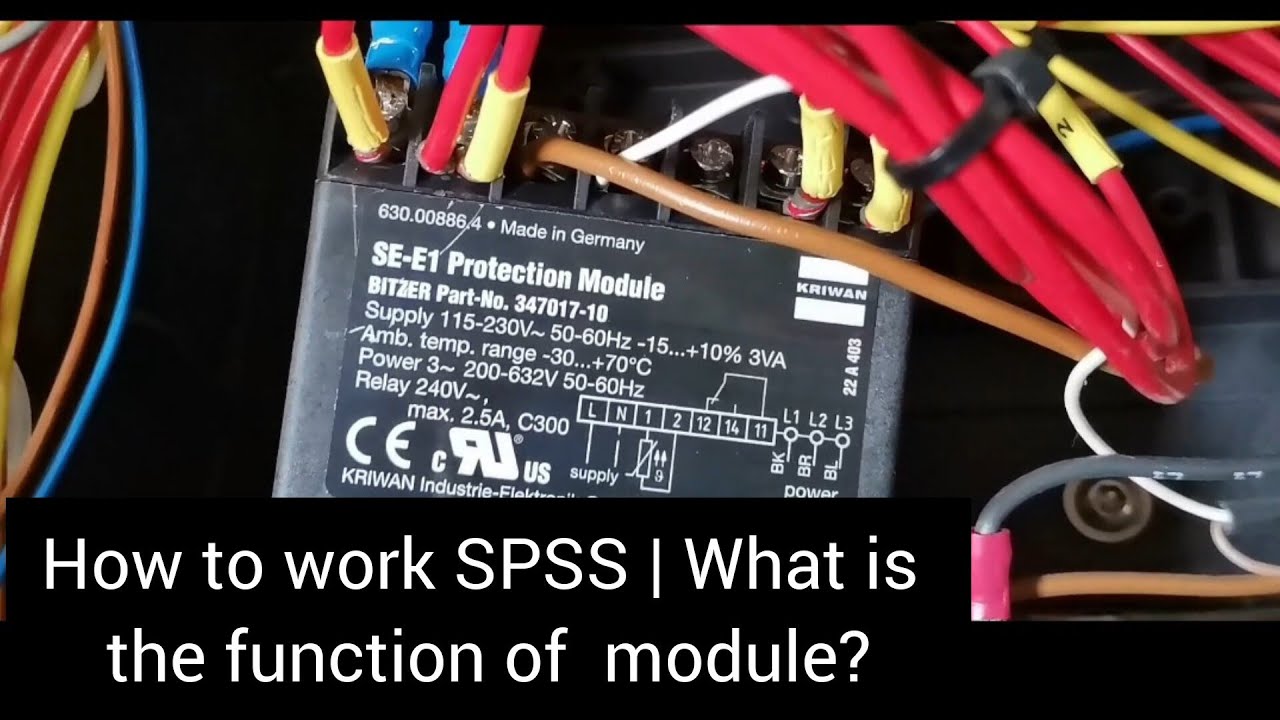 How to work SPSS | What is the function of module?#ssps #module # ...