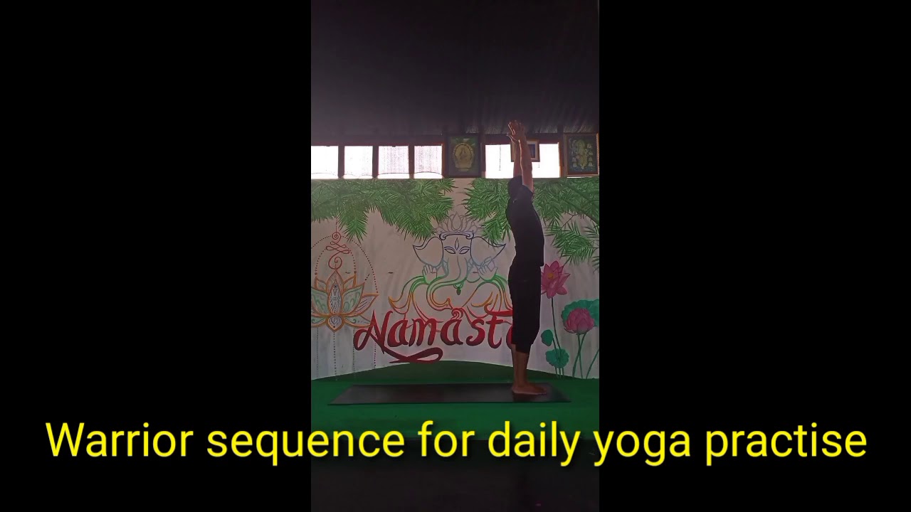 Dancing Warrior sequence daily yoga practise by Pondok Yoga Bali subbed ...