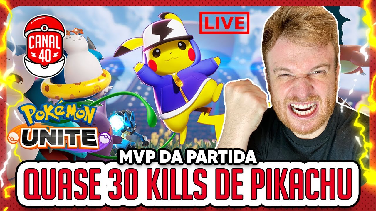 MVP DA PARTIDA | MAIN PIKACHU ATACA NOVAMENTE - Pokémon Unite - YouTube