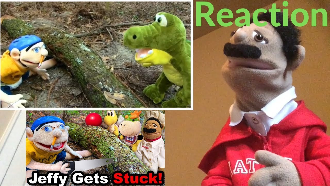 SML Movie: Jeffy Gets Stuck Reaction (Puppet Reaction) - YouTube
