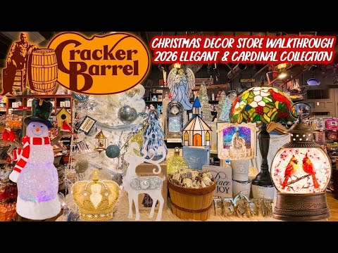Cracker Barrel NEW Christmas Decor 2026 Elegant & Cardinal Collection (Beautiful Lineup) 