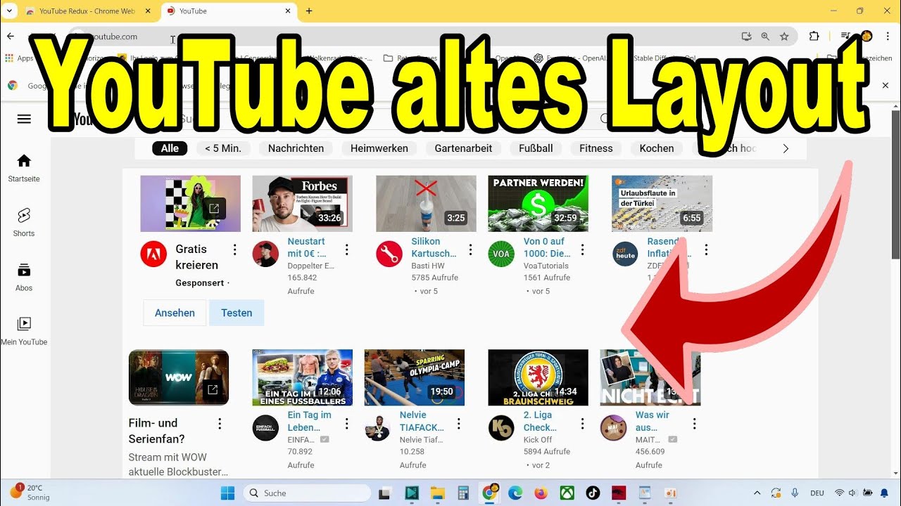 So kannst du bei YouTube das altes Layout / Design wiederherstellen ...