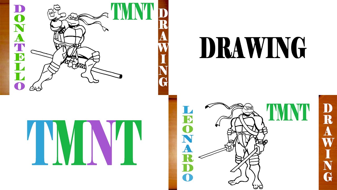 How to Draw Teenage Mutant Ninja Turtles TMNT Step by Step Easy ...