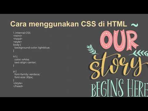 Pengenalan singkat CSS - YouTube