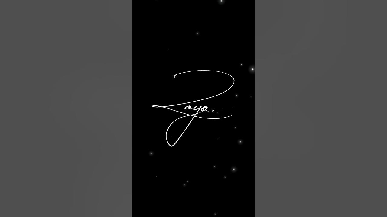 Zoya signature style video | Design your name | Calligraphy | Billionaire signature style | # ...