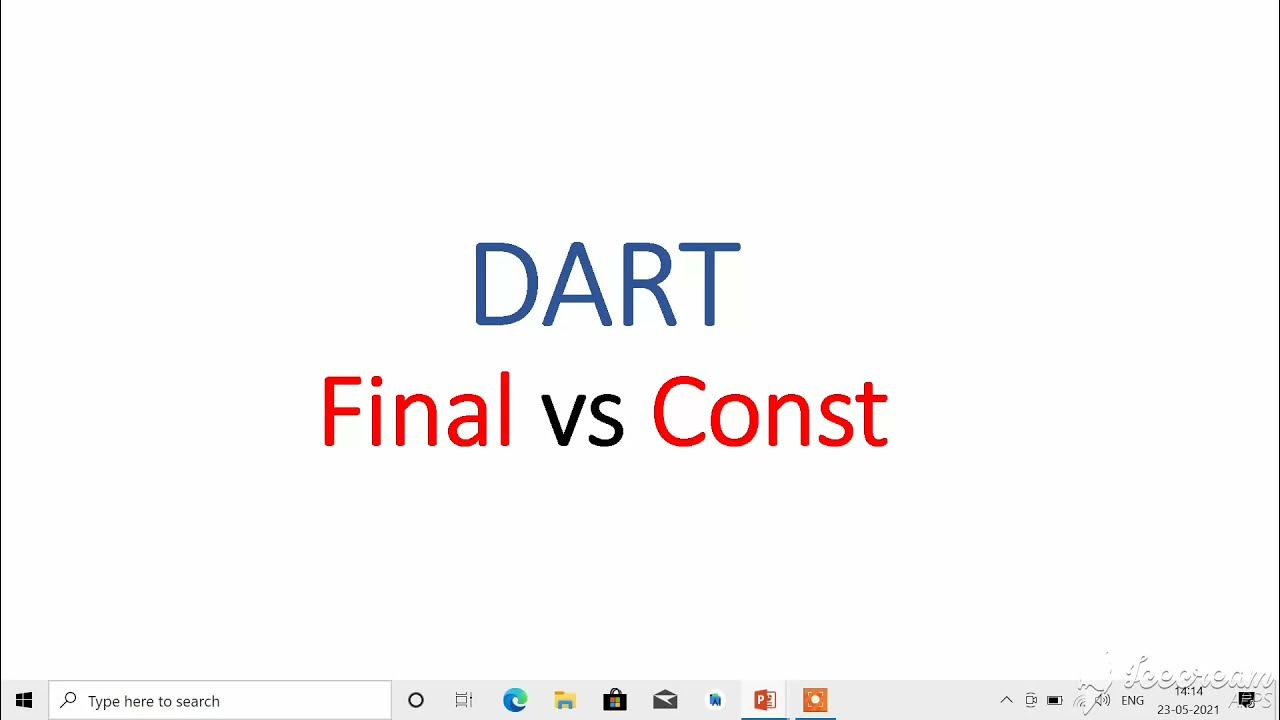 Final Vs Const Difference Flutter Final And Const Keywords Dart