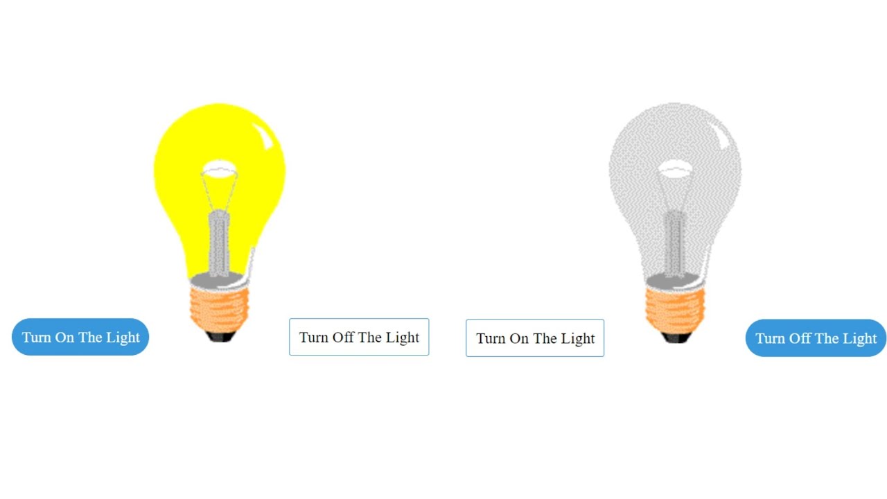 💡bulb On And Off Tutorial Using Html And Css Bulb On Off Tutorial 0934