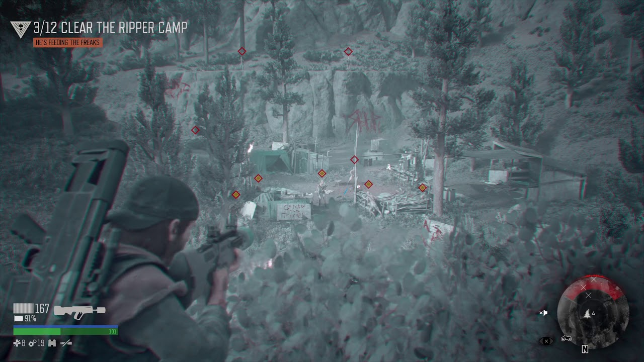 DAYS GONE Feeding The Freaks Ripper Camp [Headshots] (PS4 PRO) - YouTube