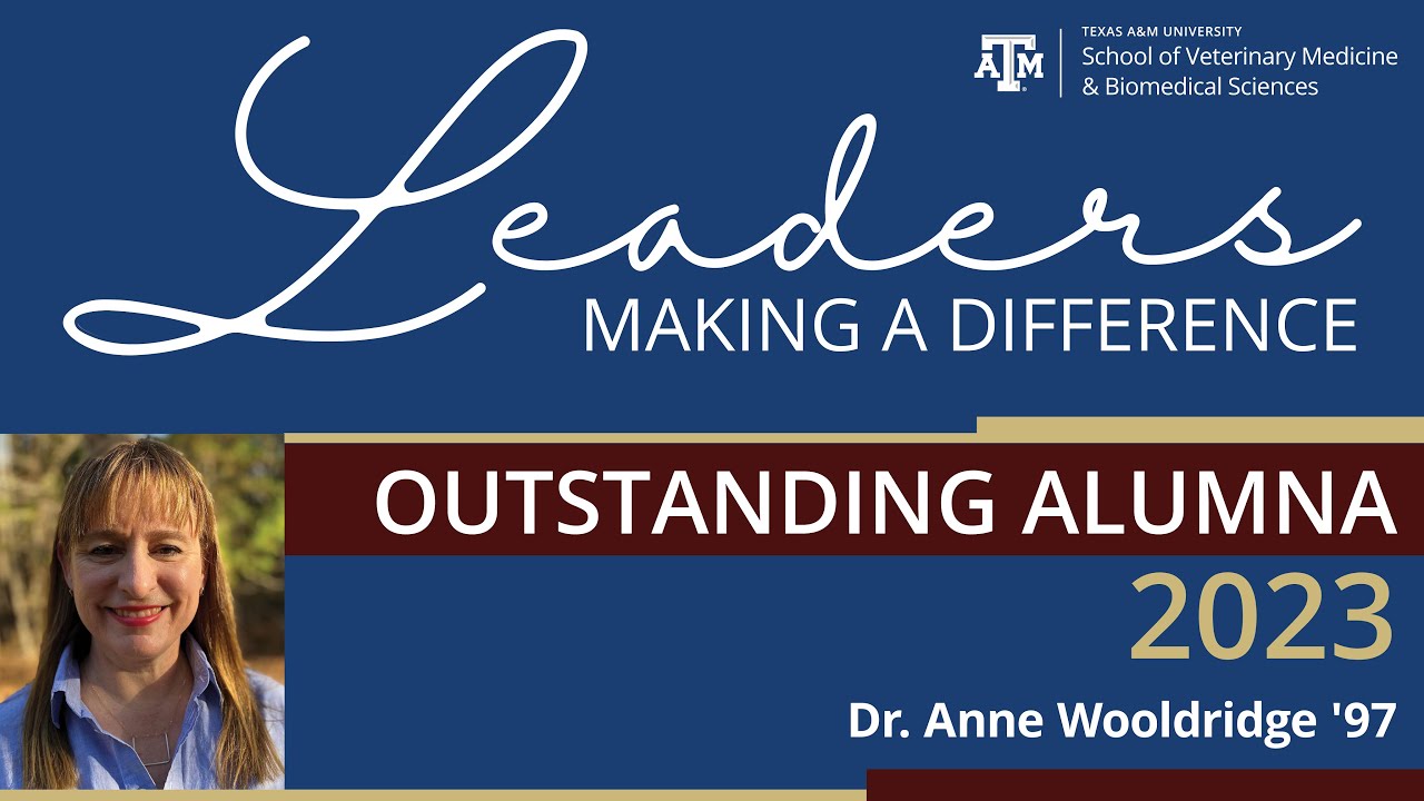 Dr. Anne Wooldridge, 2023 Outstanding Alumna - YouTube