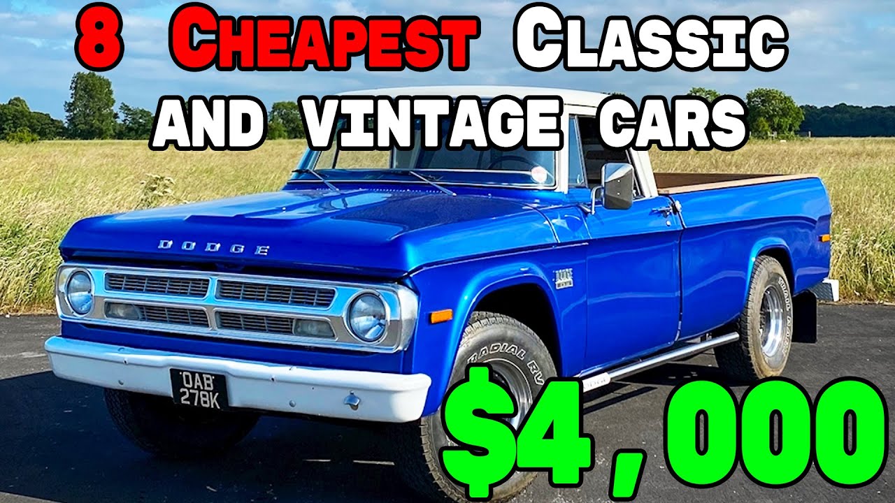 8 Classic Cheapest Cars for sale by Owners Now Under $4,000! - Links to ...
