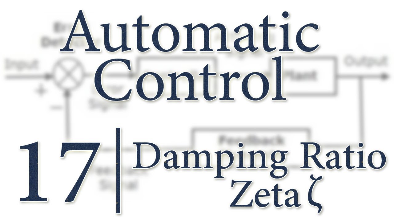 Automatic Control | 17 | Damping Ratio Zeta ζ - YouTube
