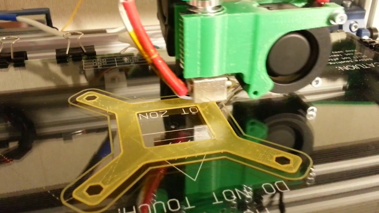 D-Bot 3D printer in work - YouTube