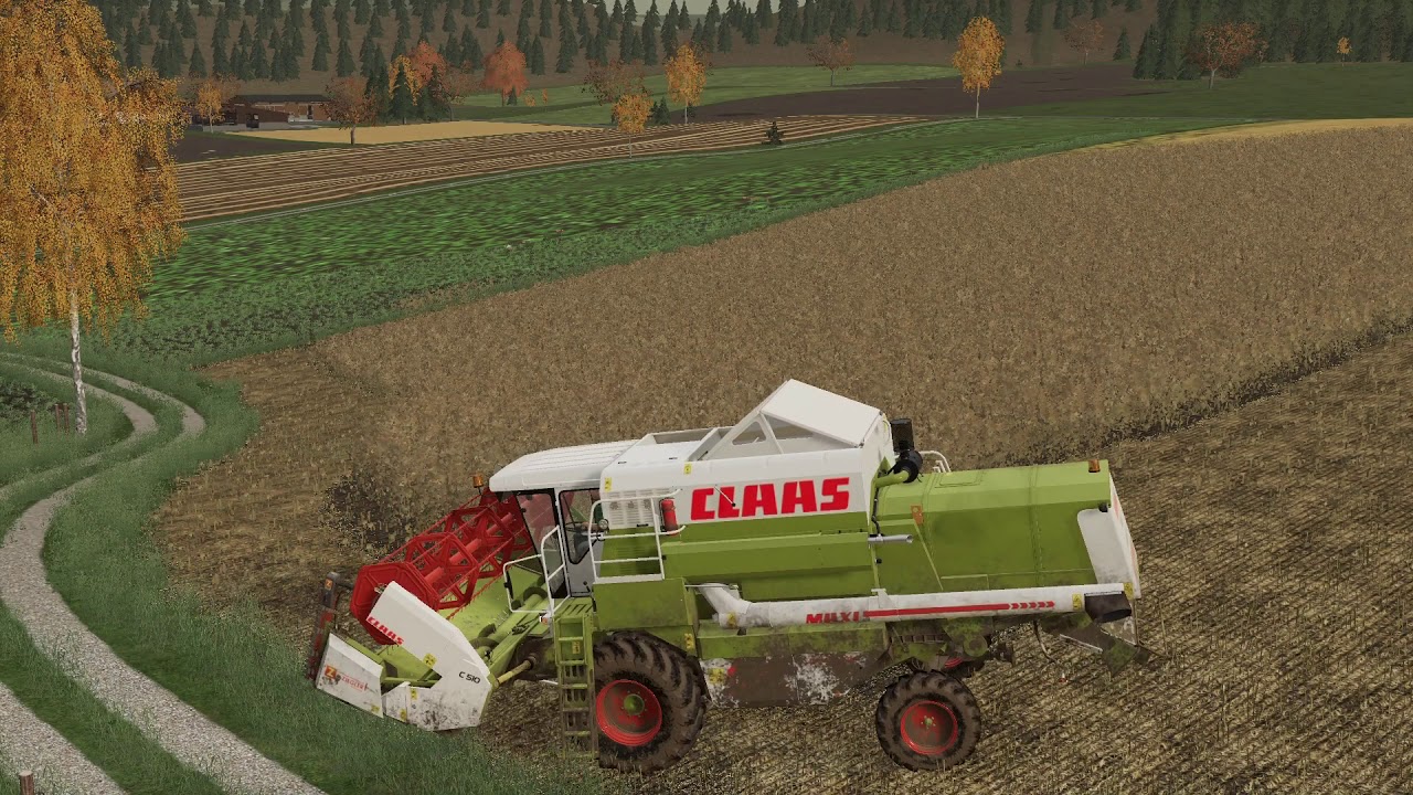 Fs19-harvesting canola-Loonbedrijf b&b - YouTube