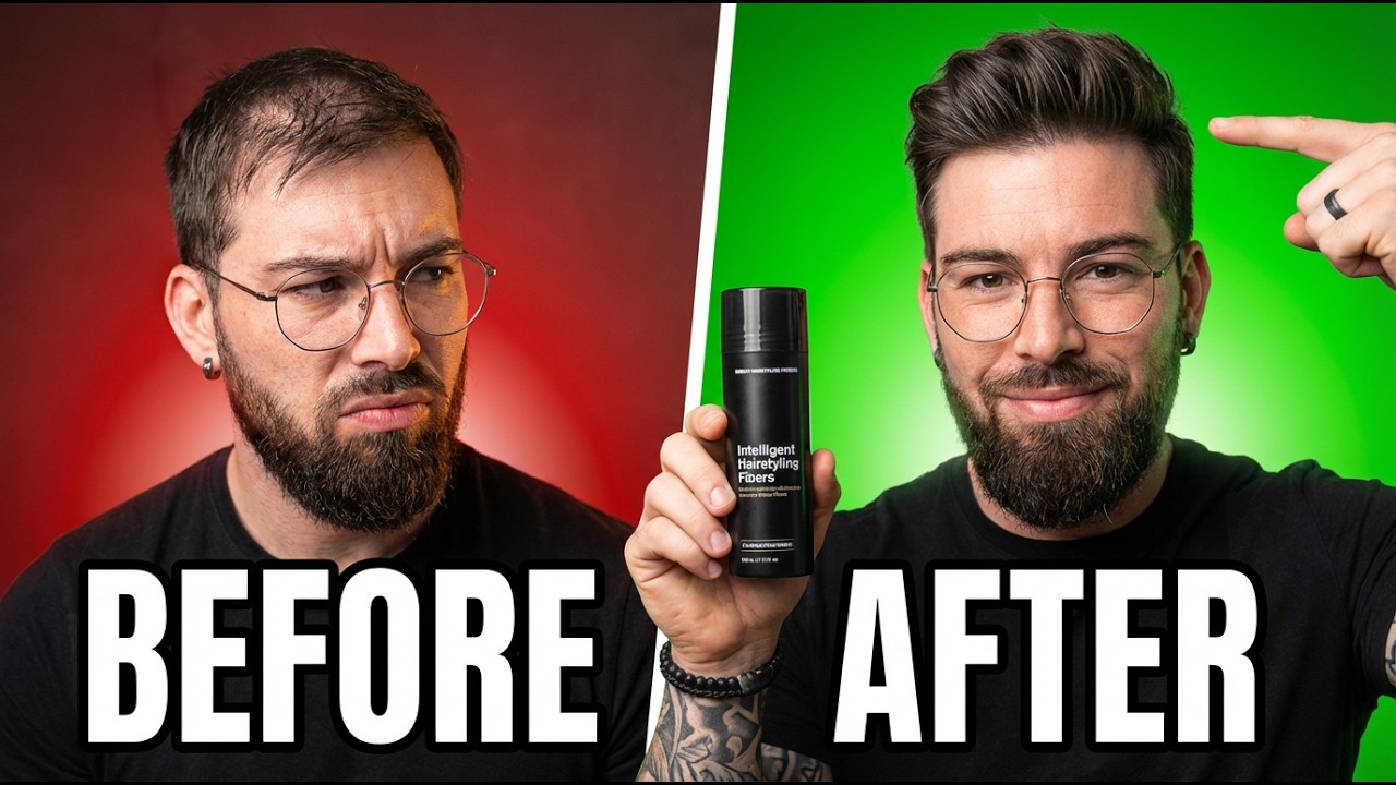 How I Style Thin Hair with Hair Fibers - YouTube