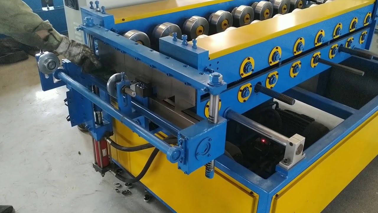 standing seam making machine - YouTube