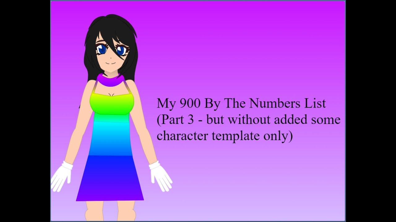 My 900 By The Numbers List (Part 3) but without added character ...